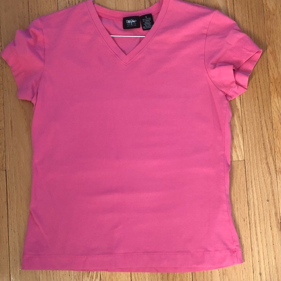 Mossimo Supply Co. | Tops | Mossimo Supply Co Pink Stretch Tee | Poshmark